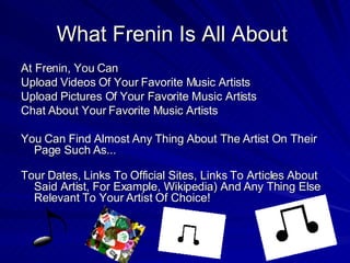 Frenin | PPT | Music | Entertainment