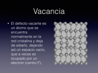 Defectos Cristalinos Frenkel | PDF