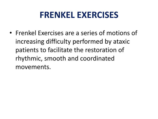 Frenkels exercise | PPTX