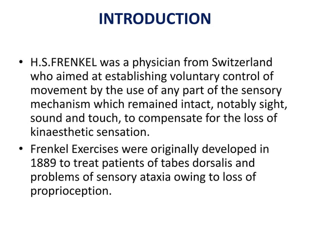 Frenkels exercise | PPTX