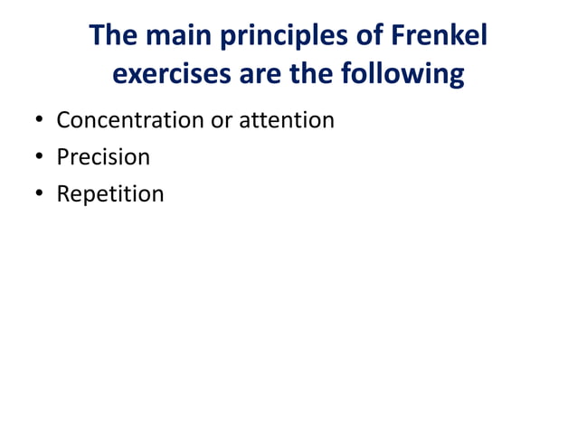 Frenkels exercise | PPTX