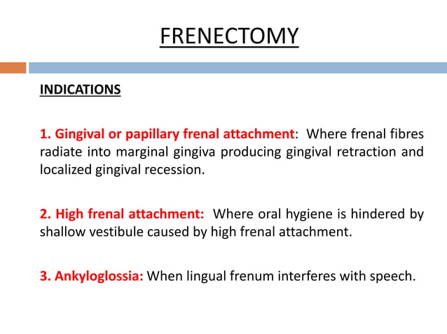 Frenum attachment and it's management. | PPTX | Ear, Nose and Throat ...