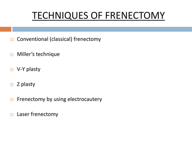 Frenum attachment and it's management. | PPTX | Ear, Nose and Throat ...