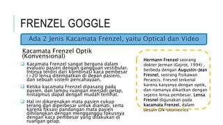 Frenzel Goggles nystagmus how to examine | PPTX