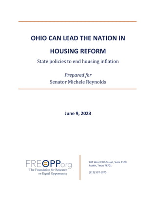 FREOPP Policy Memo - State Level Reforms - Senator Reynolds Word.docx