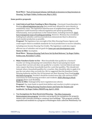 FREOPP Policy Memo - State Level Reforms - Senator Reynolds Word.docx