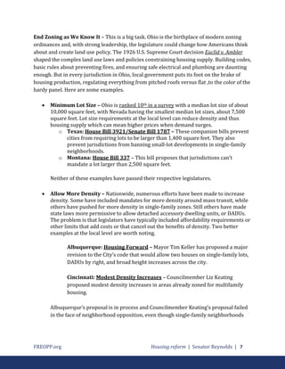 FREOPP Policy Memo - State Level Reforms - Senator Reynolds Word.docx