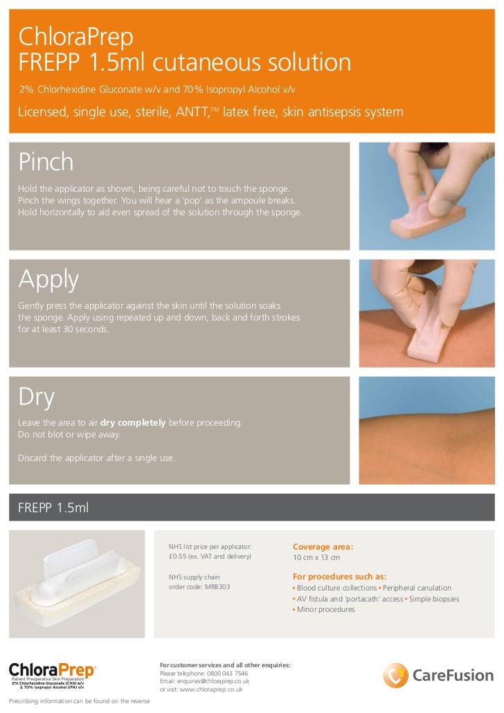 FREPP Inservice Poster | ChloraPrep UK Infection Prevention & Control