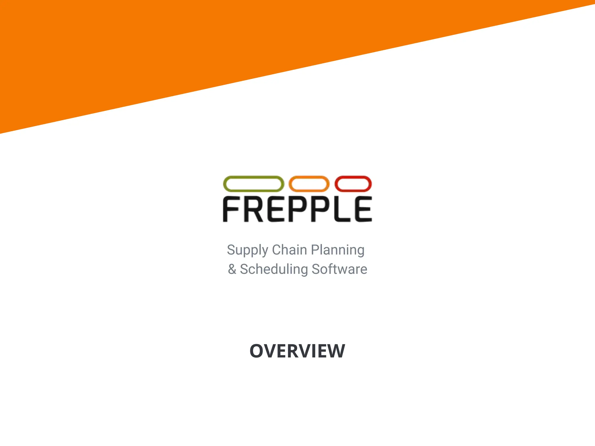 frePPLe Overview Presentation | PPT