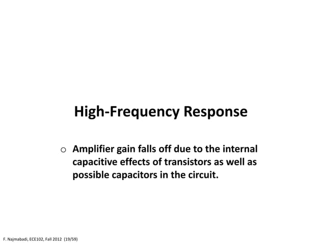 Freq response of CE and CC discrete circuits | PDF | Musical ...