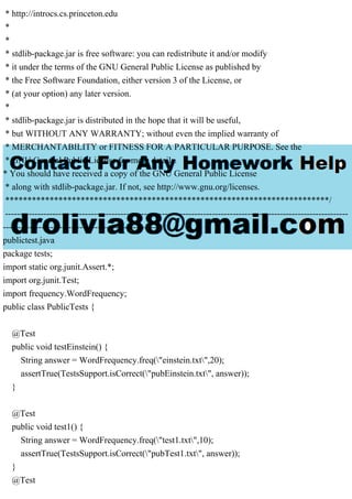 Frequency .java Word frequency counter package frequ.pdf