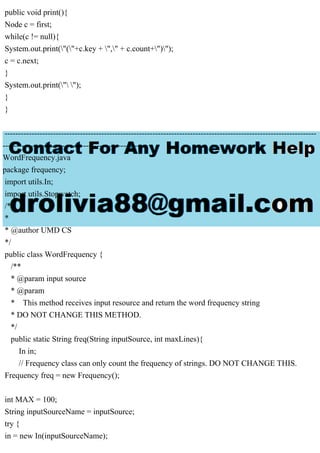 Frequency .java Word frequency counter package frequ.pdf