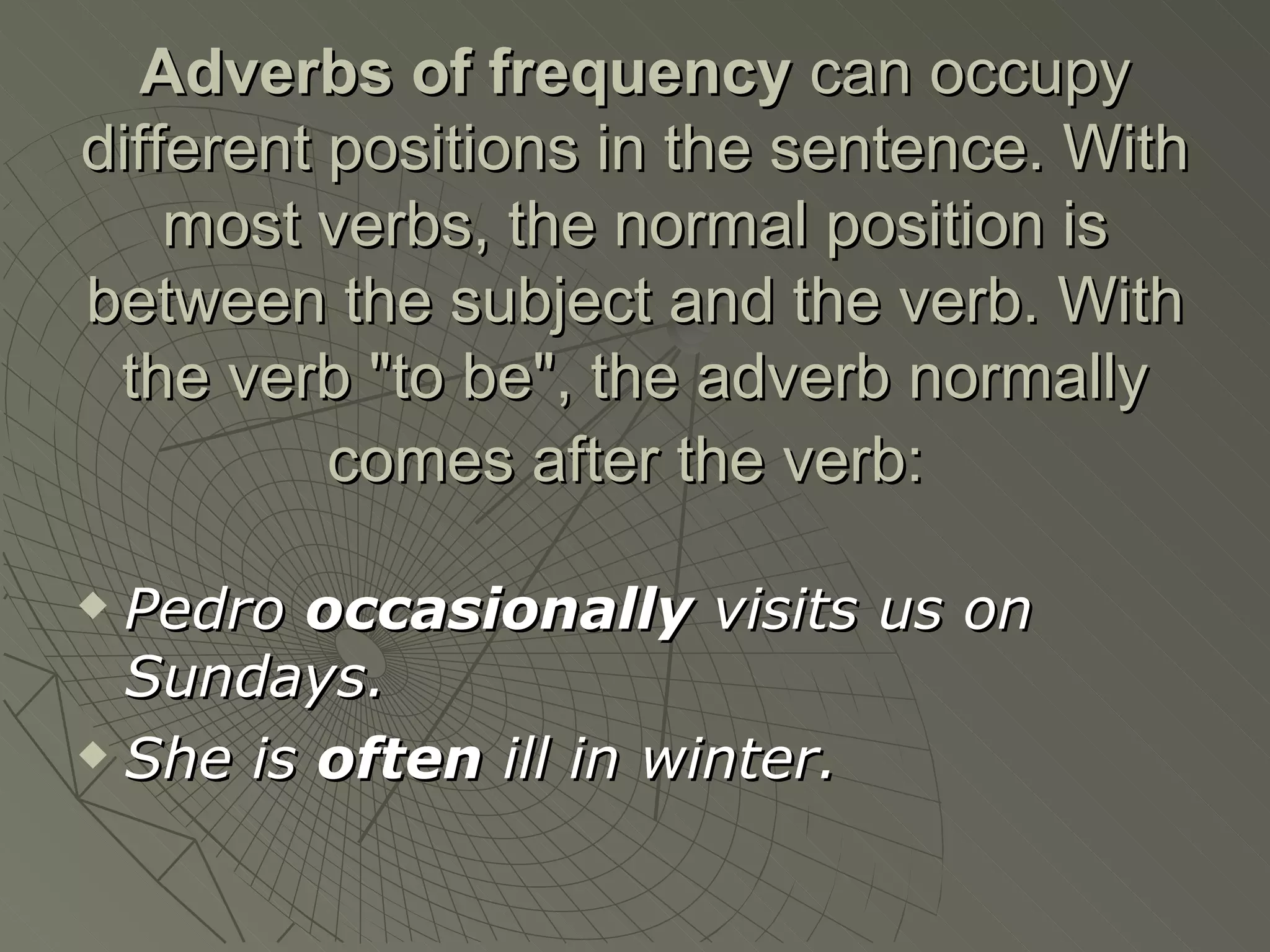 Frequency adverbs | PPT