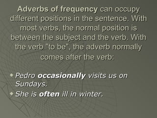 Frequency adverbs | PPT