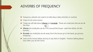 Frequency adverbs | PPT