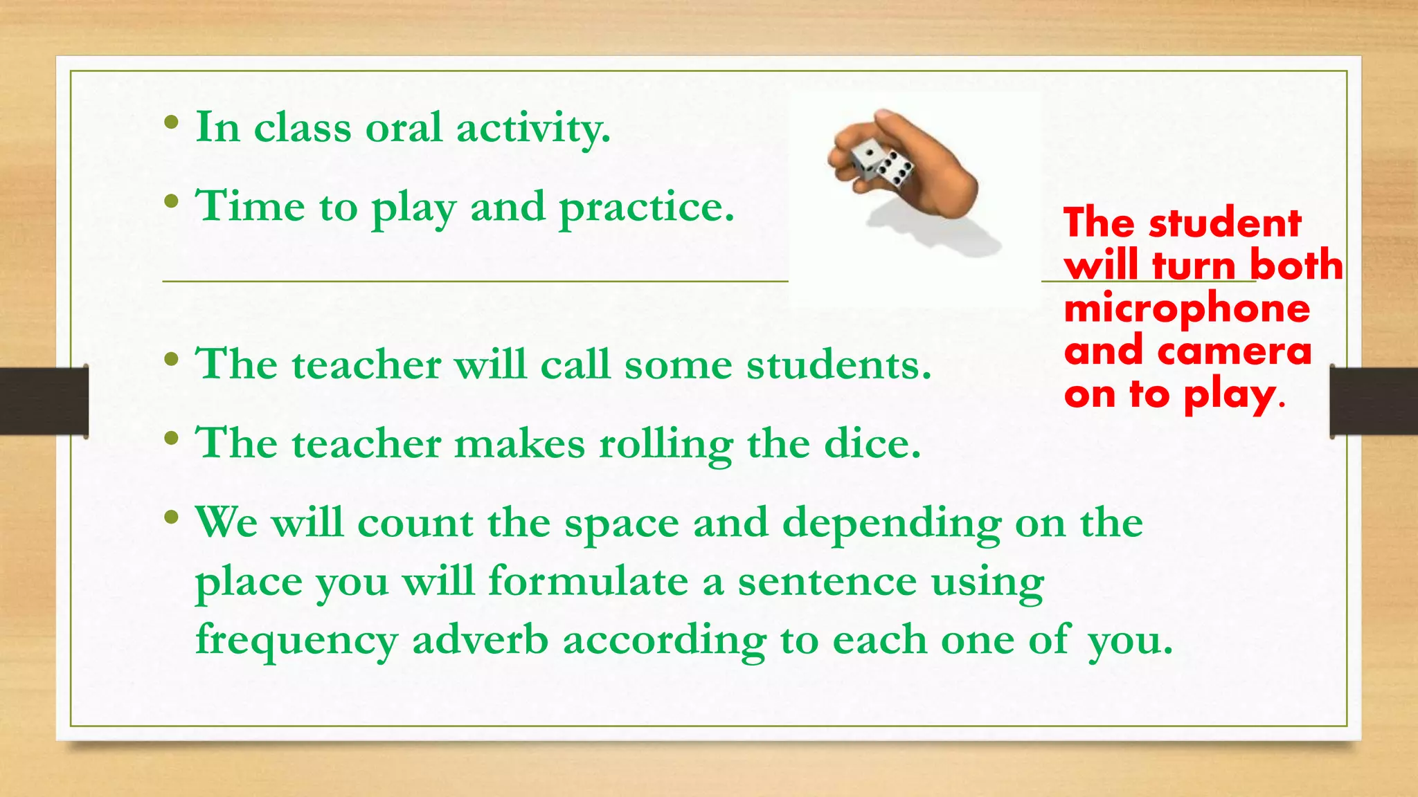Frequency adverbs | PPTX