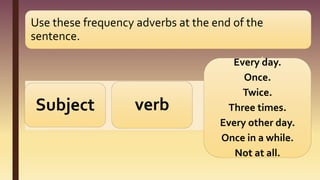 Frequency adverbs. | PPTX