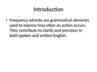 Mastering Frequency Adverbs: Enhancing Clarity in English Communication ...