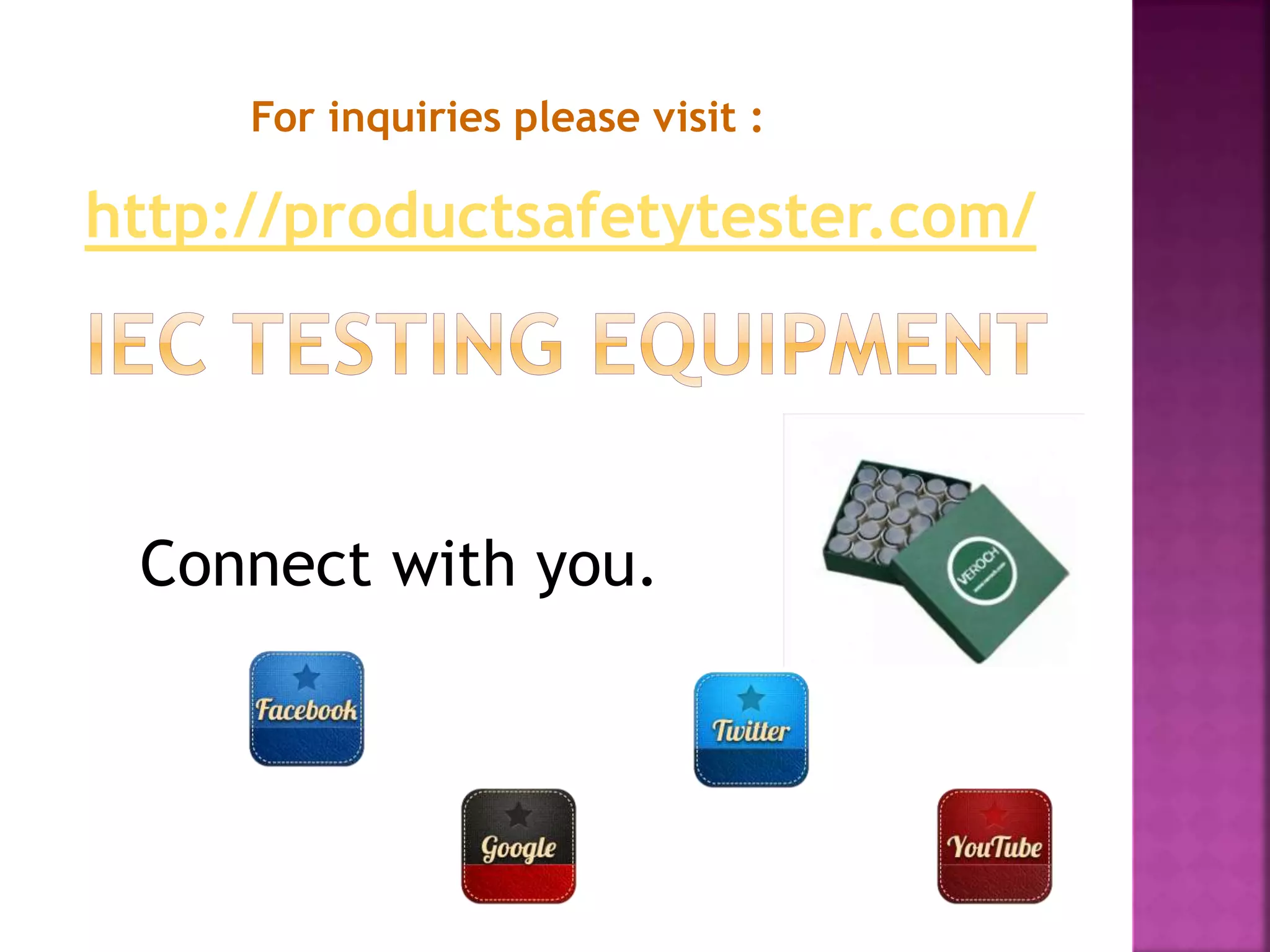 IEC Testing Equipment | PPT