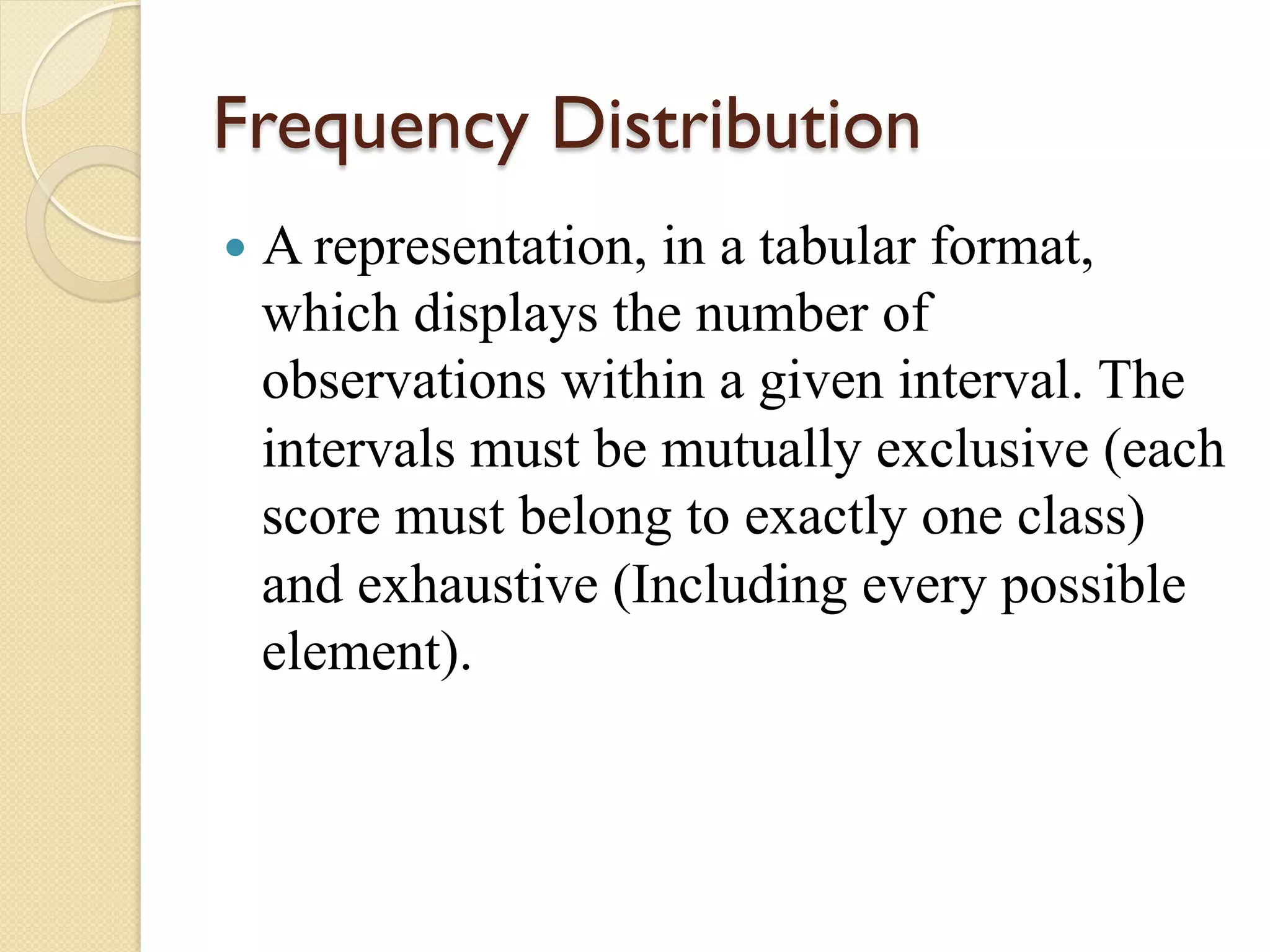 Frequency distribution | PDF
