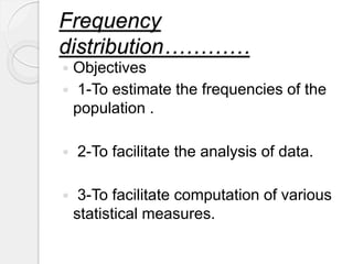Frequency distribution | PPTX