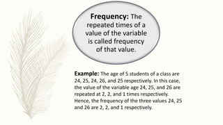 Frequency distribution | PPTX | Music | Entertainment