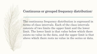 Frequency distribution | PPTX | Music | Entertainment