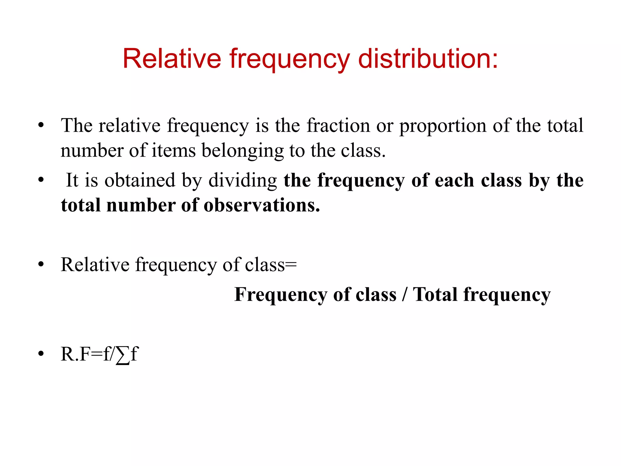 Biostatistics Frequency distribution | PPTX