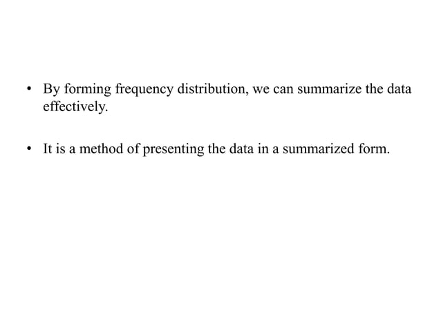 Biostatistics Frequency Distribution Pptx
