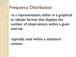 FREQUENCY DISTRIBUTION on statistics Math 7.pptx