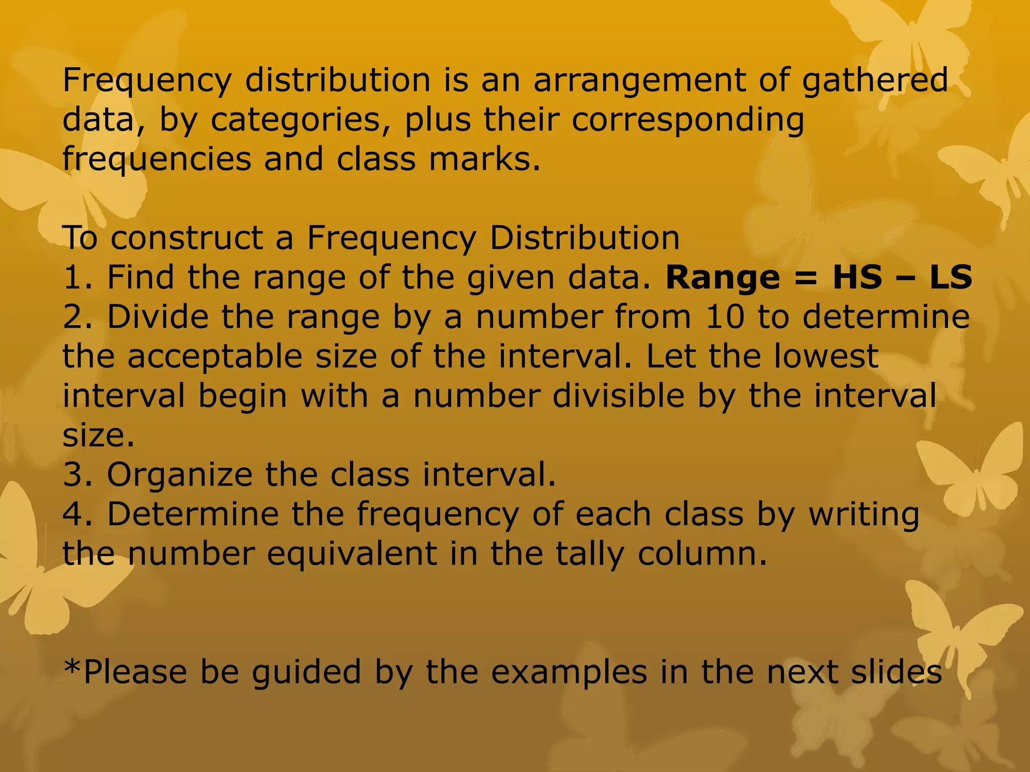 Frequency distribution table | PPTX