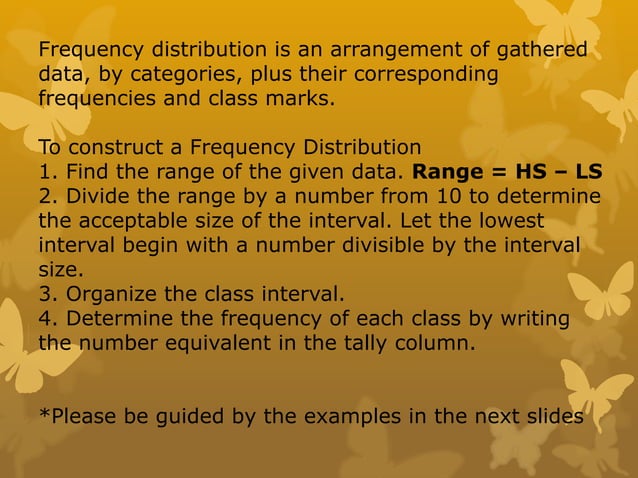 Frequency distribution table | PPTX