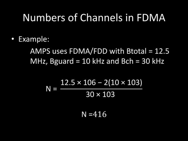 Frequency Division Multiple Access (FDMA) | PPTX | Computer Networking | Computing