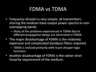 Frequency Division Multiple Access (FDMA) | PPTX