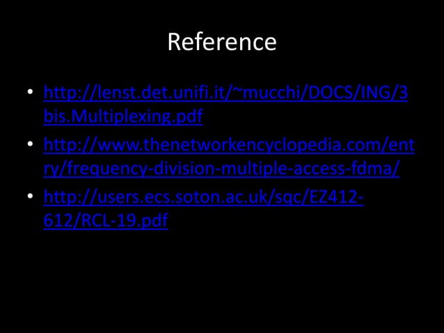 Frequency Division Multiple Access (FDMA) | PPTX | Computer Networking | Computing