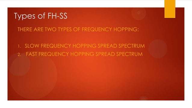 Frequency hopping spread spectrum | PPTX