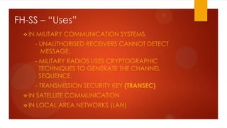 Frequency hopping spread spectrum | PPTX