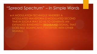 Frequency hopping spread spectrum | PPTX