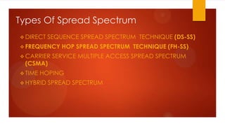 Frequency hopping spread spectrum | PPTX