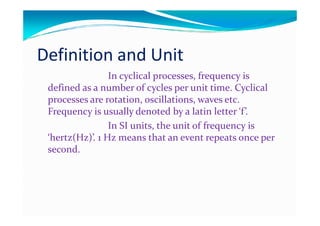 Frequency Definition