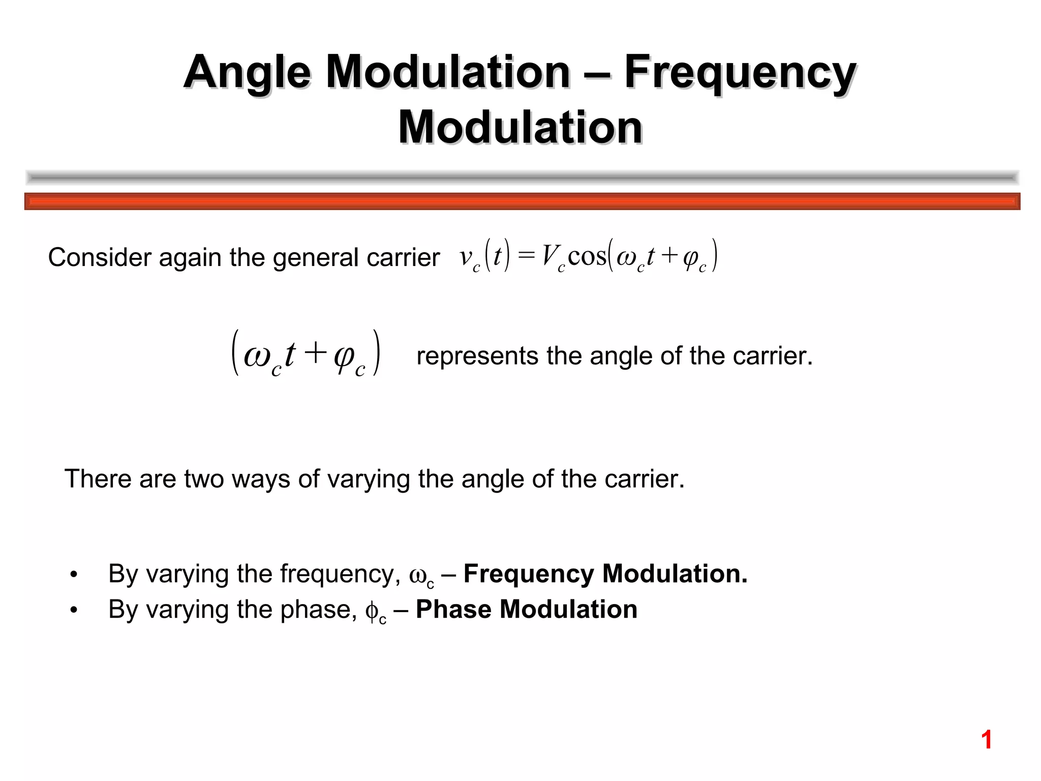 Frequency modulation | PPT