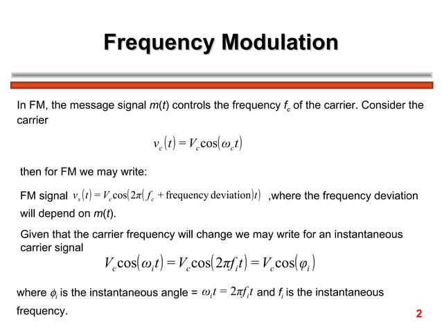Frequency modulation | PPT