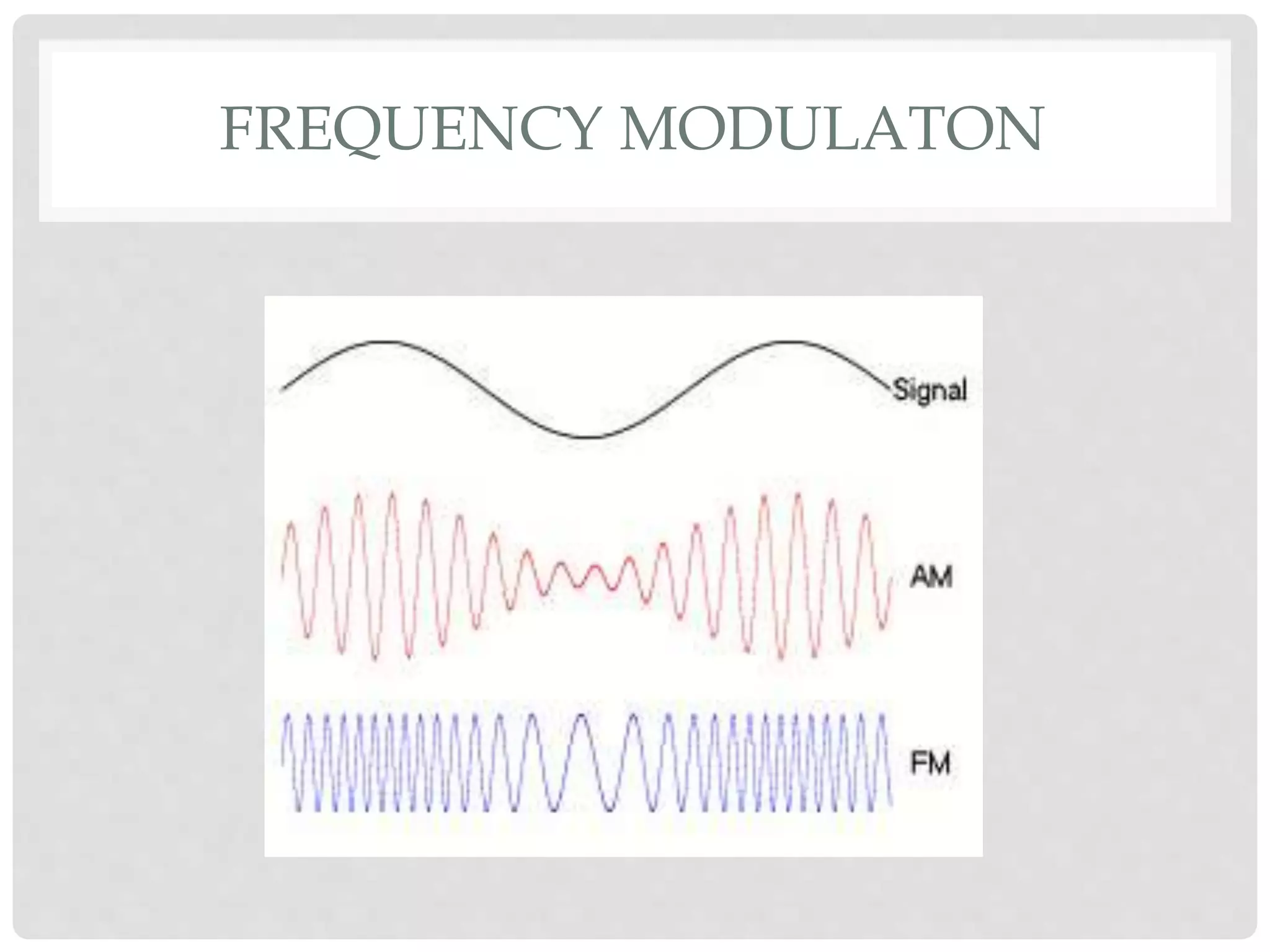 Electronics and Telecommunications: Frequency modulation | PPTX