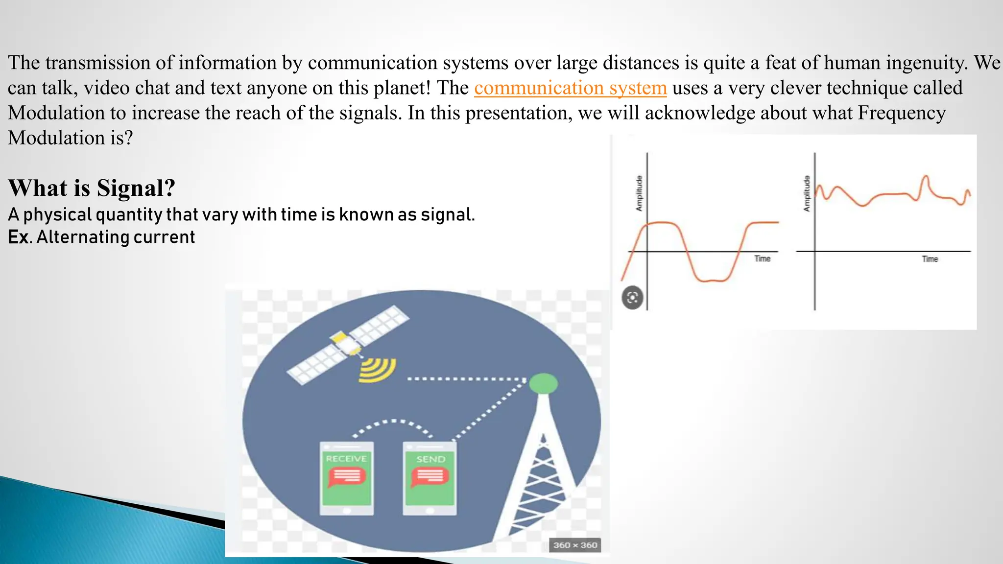 Study of Frequency Modulation of waves and its application | PPT