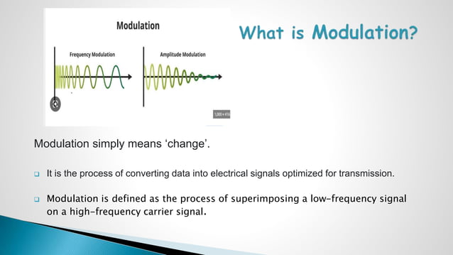 Study of Frequency Modulation of waves and its application | PPT
