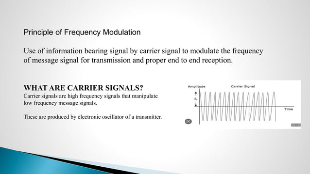 Study of Frequency Modulation of waves and its application | PPT
