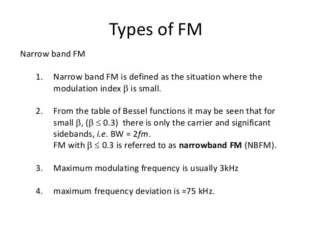 Frequency modulation and its application Frequency modulation and its application