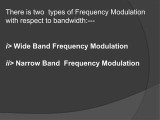 Frequency Modulation In Data Transmission | PPTX