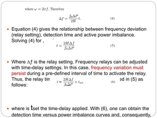 Performance, Modelling & Simulation of Frequency Relays for Distributed ...