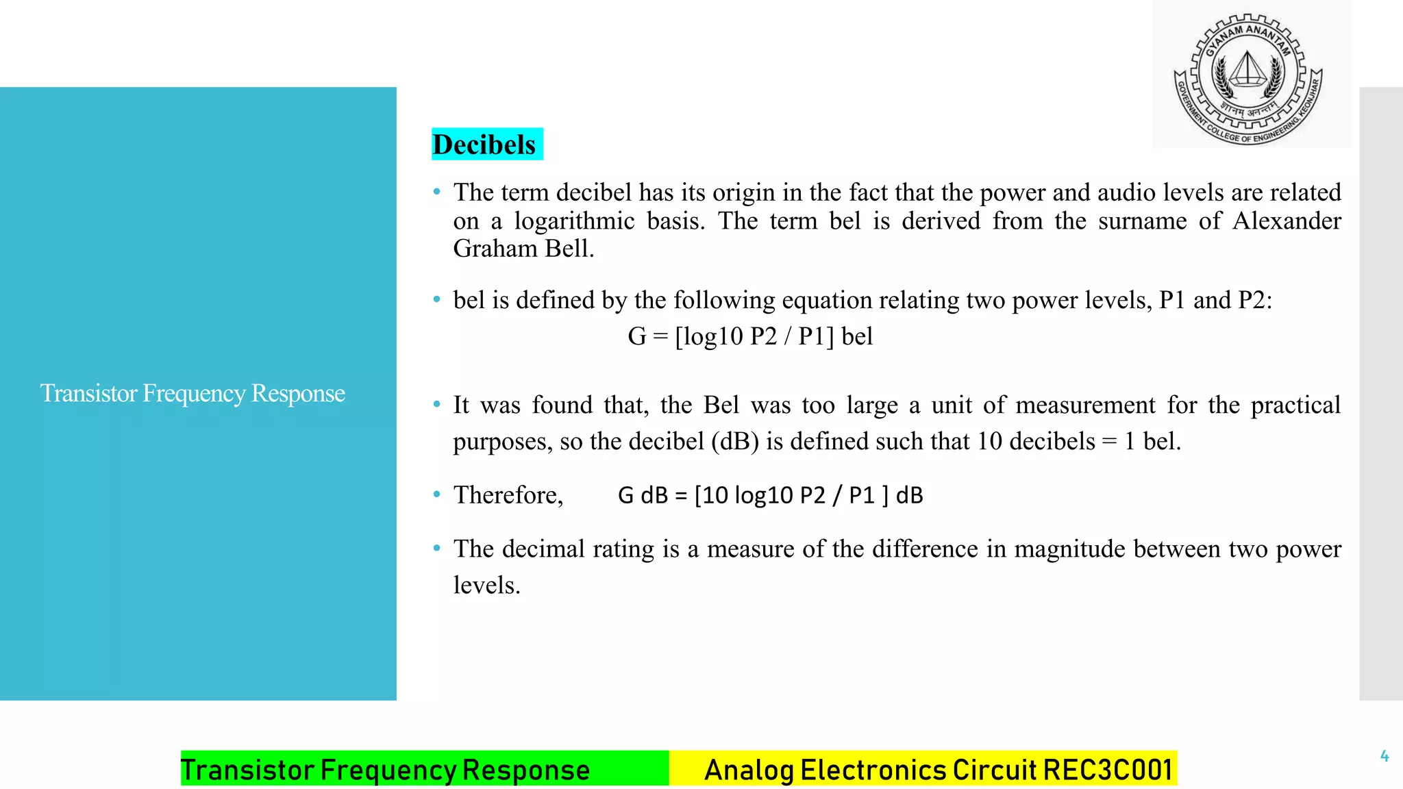 Frequency Response.pptx | Digital Audio | Computer Software and ...
